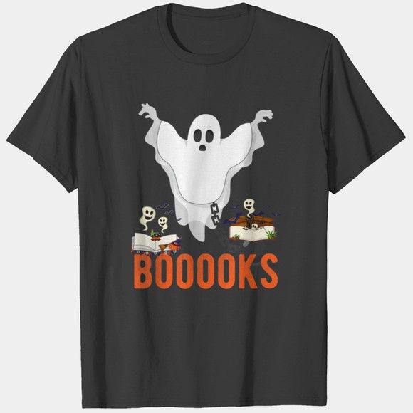 Shirts | Halloween Teacher Librarian Books Reading Ghost Pu T Shirts ...